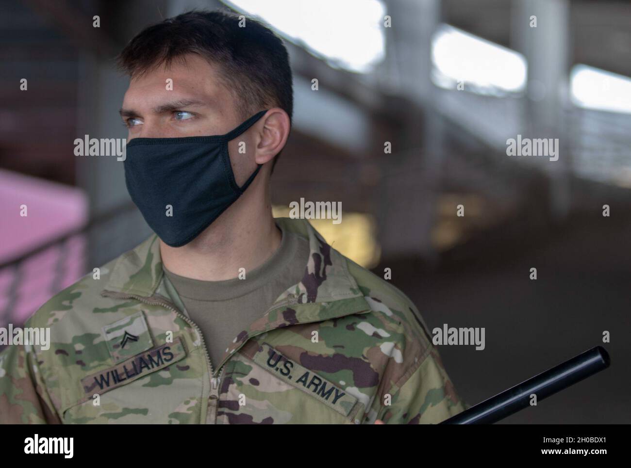 U.S. Army Cpl. Nicholas Williams with the 172nd Cavalry Regiment, 86th ...