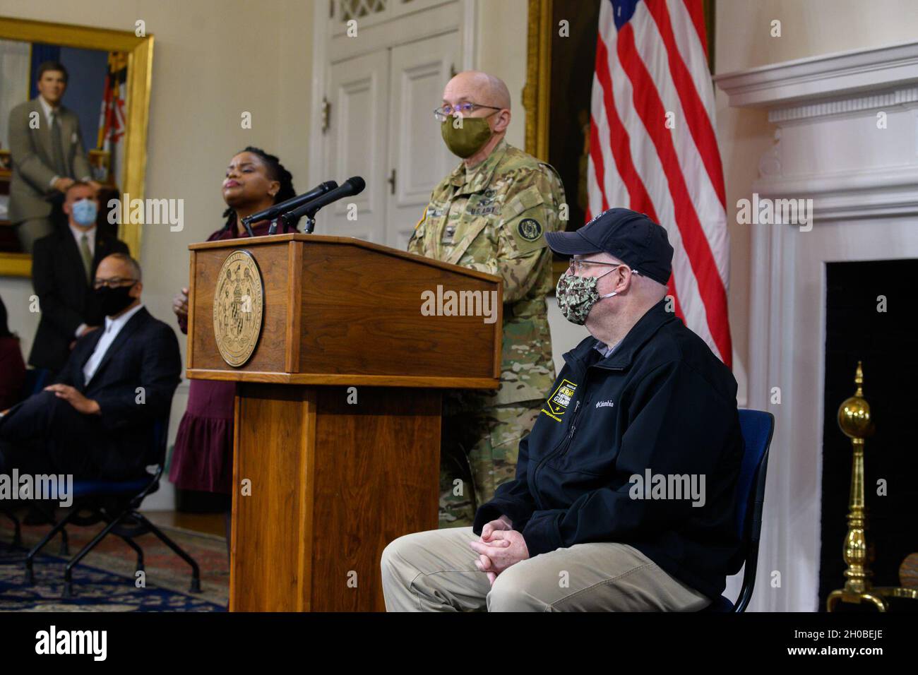 U.S. Army Col. Eric Allely, Maryland National Guard state surgeon ...
