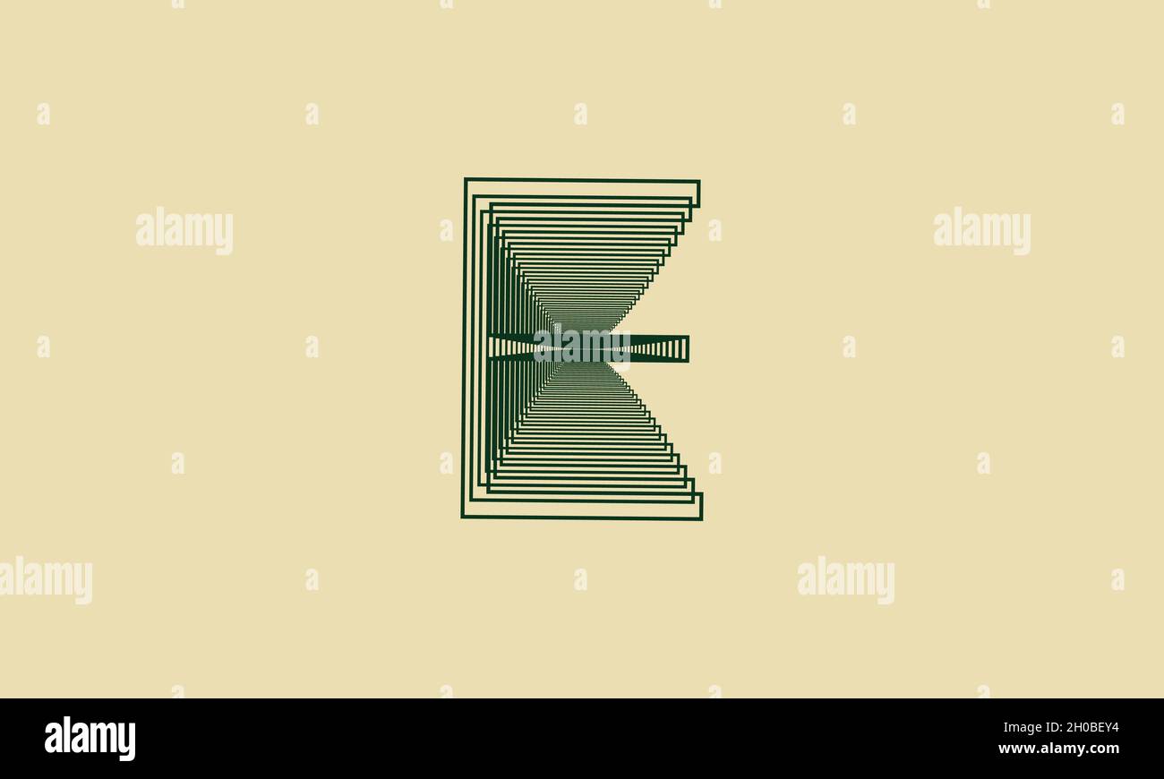 letter E abstract icon logo design initial concept Stock Vector Image ...