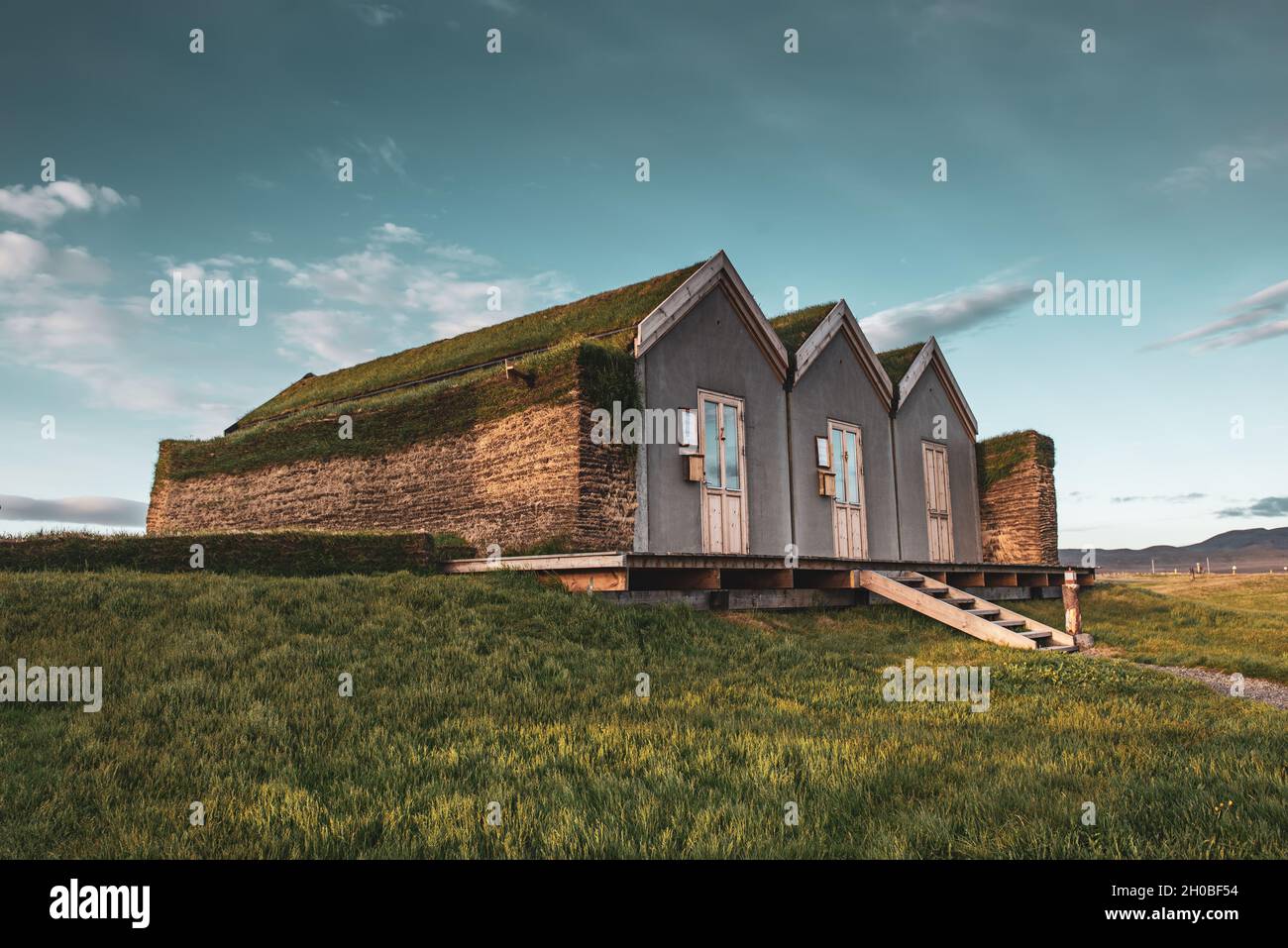 Icelandic turf houses Stock Photo - Alamy
