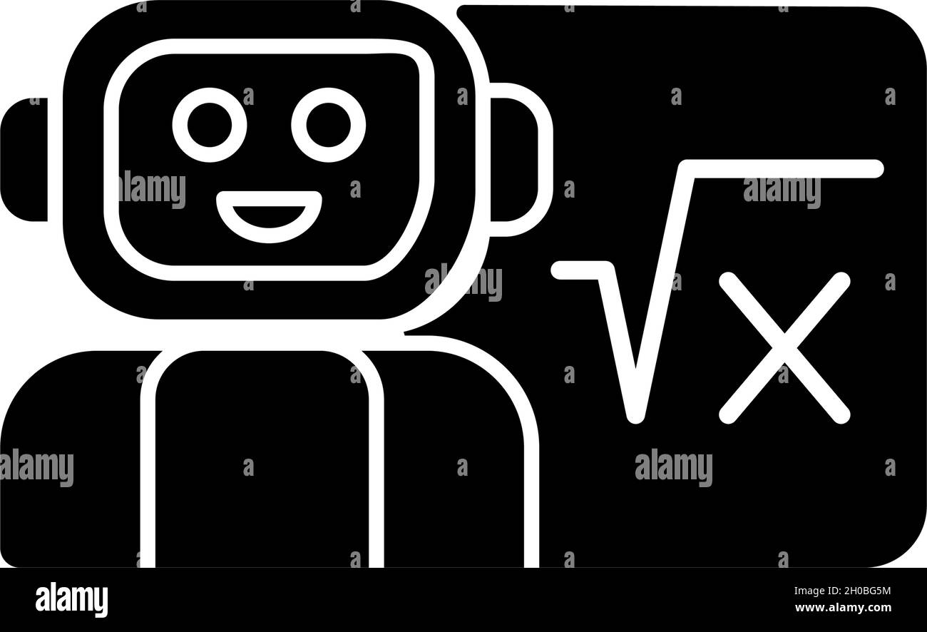Robotics in education black glyph icon Stock Vector Image & Art - Alamy