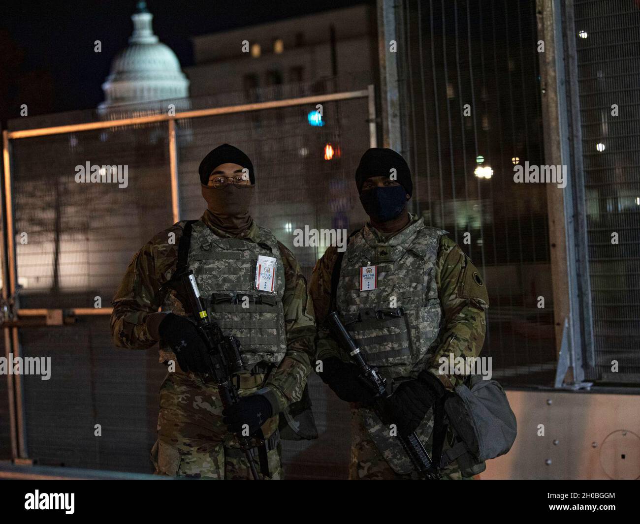 U.S. Army Sgt. Seth Agyapong and Spc. Isaiah Justice, both with 2nd ...