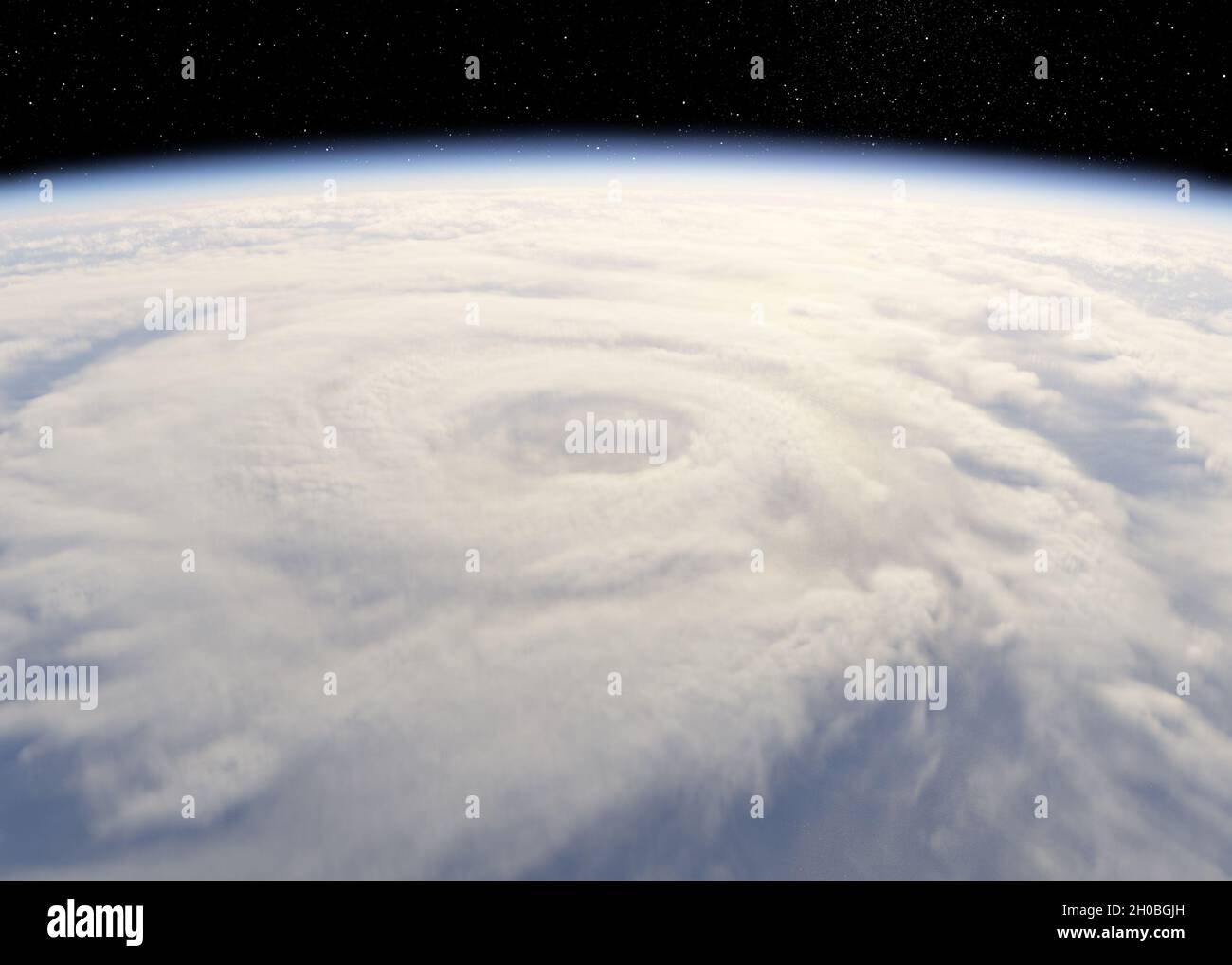 Cyclone view from orbit Stock Photo - Alamy