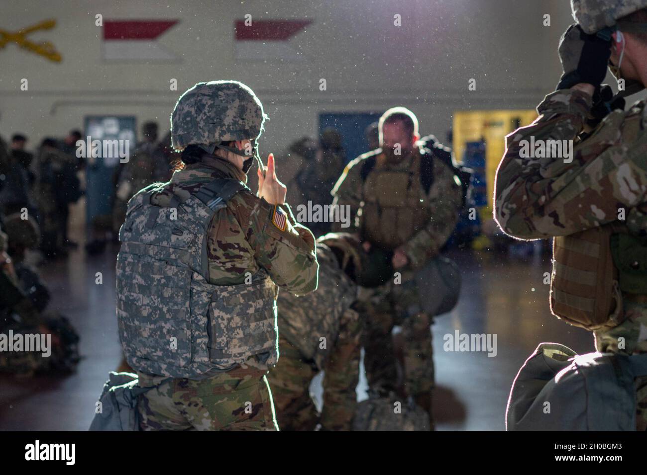 Members of the 629th Military Intelligence Battalion, Maryland Army ...