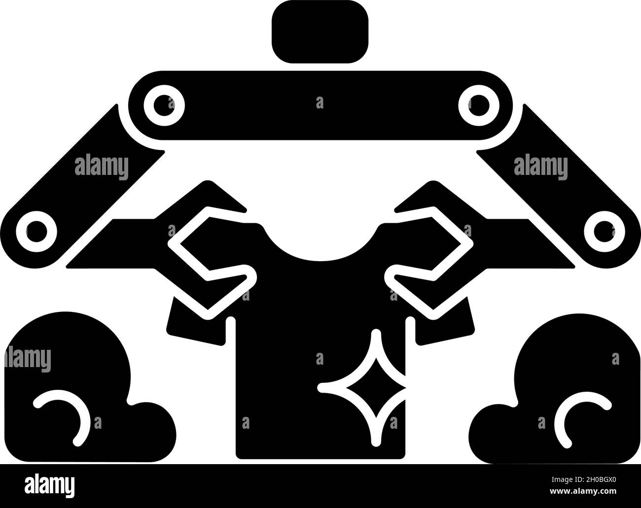 Robot glyph Stock Vector Images - Alamy