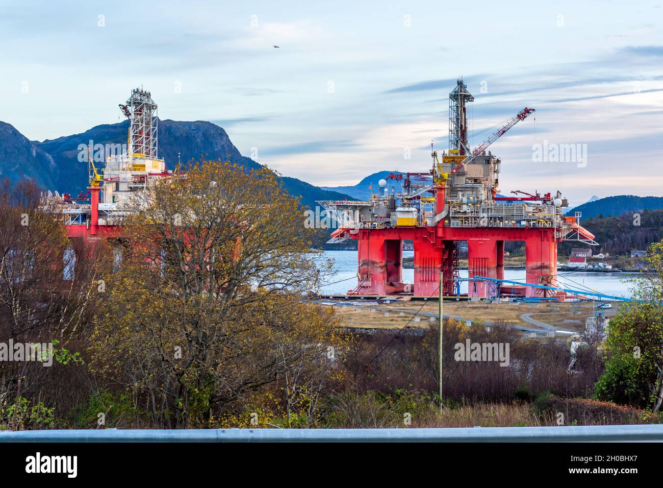 , NORWAY - Sep 19, 2021: The Transocean Spitsbergen (drilling rig ...
