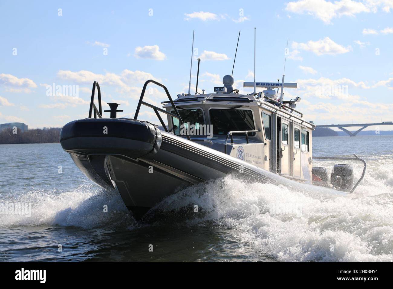 U.S. Customs and Border Protection Marine Interdiction agents provide ...
