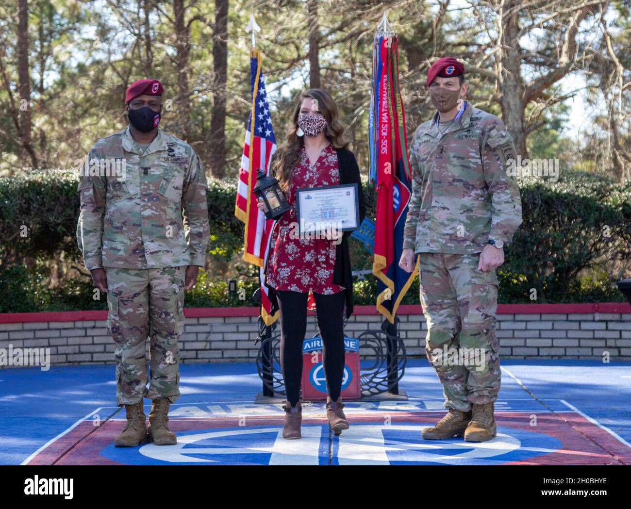 (Second from Right) Amanda Lunn was recognized as an 82nd Airborne ...