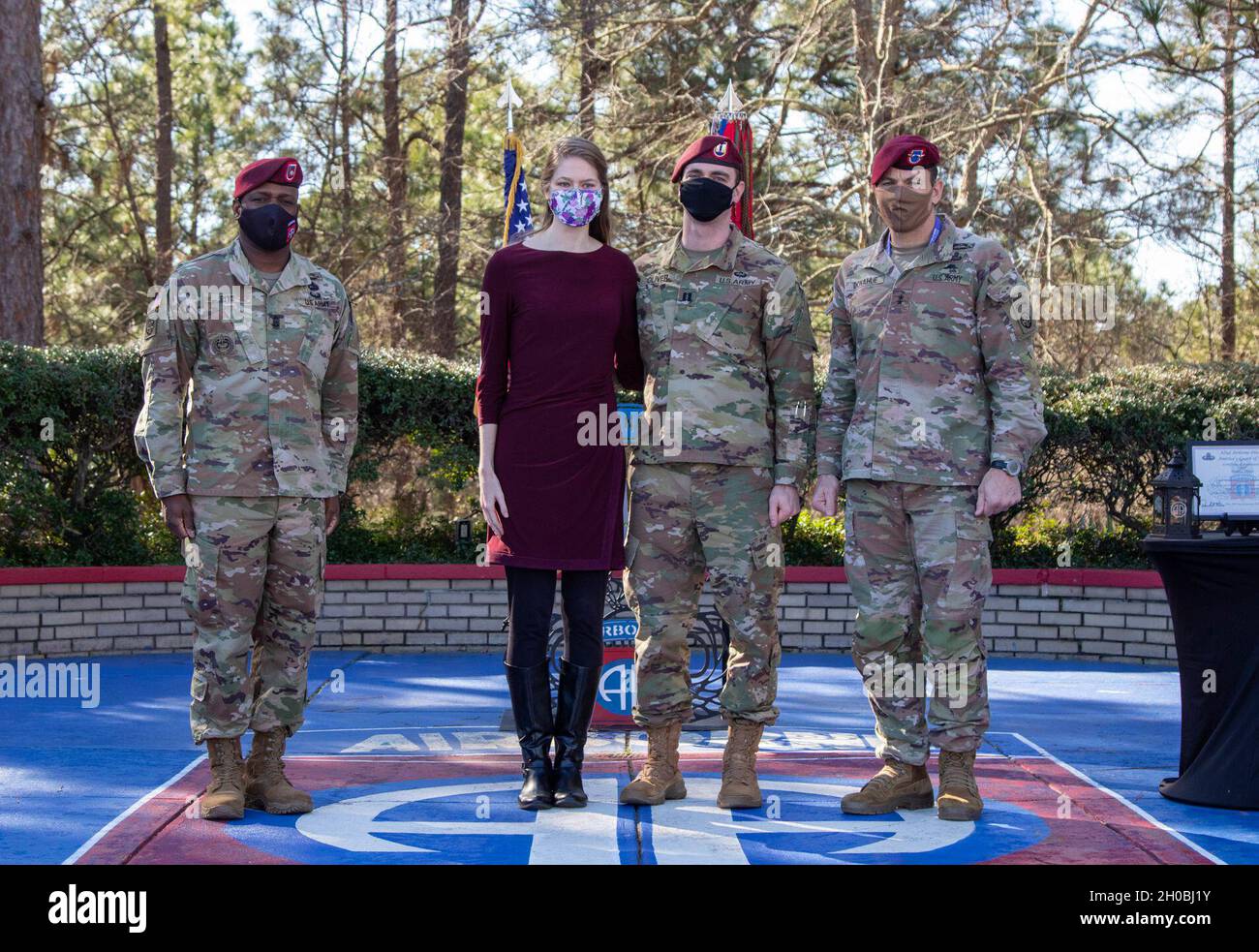 (Second from Left) Pamela Oliver was recognized as an 82nd Airborne ...