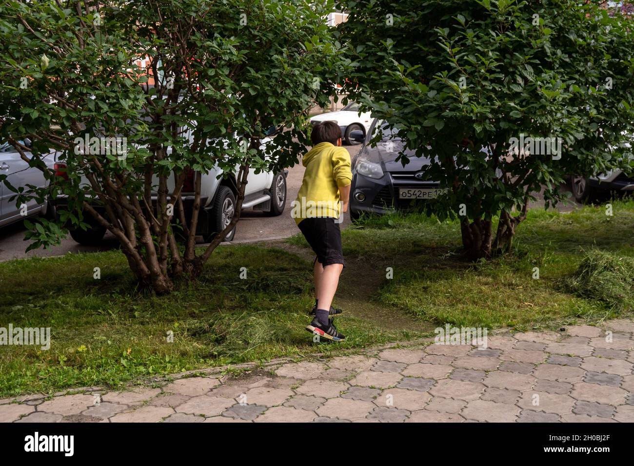 Lawn rakes hi-res stock photography and images - Alamy
