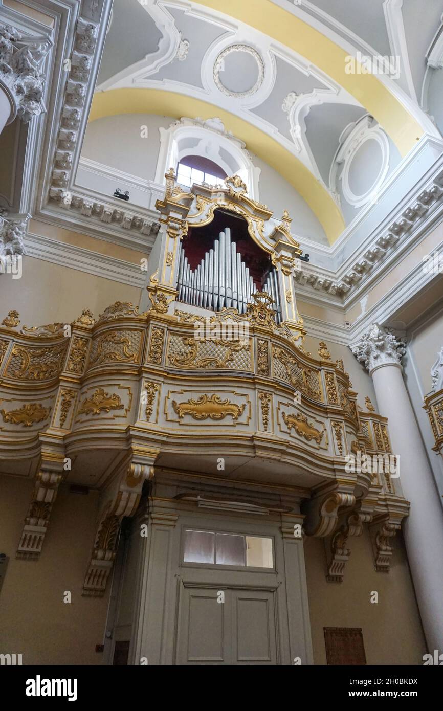 Sanctuary of Santa Maria Goretti, Organ, Corinaldo village, Marche ...