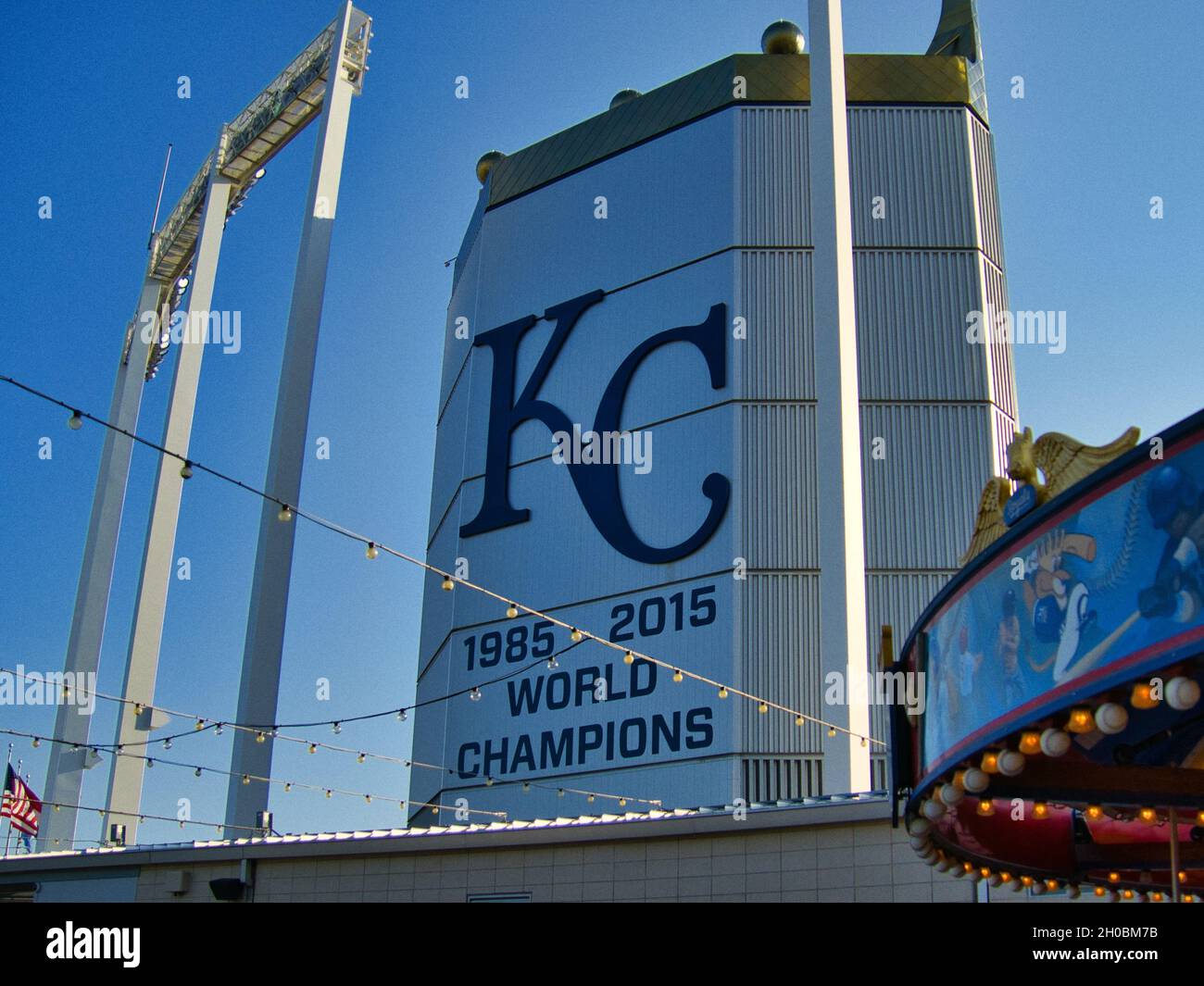 KANSAS CITY, UNITED STATES - Sep 18, 2021: The Kauffman Stadium sports ...