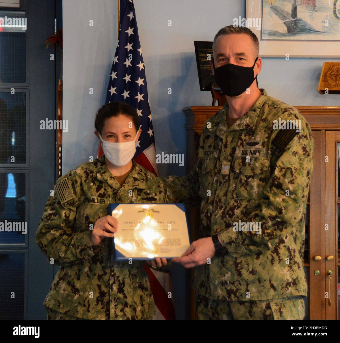 Lieutenant Erica A. Leinmiller was presented with the Submarine ...