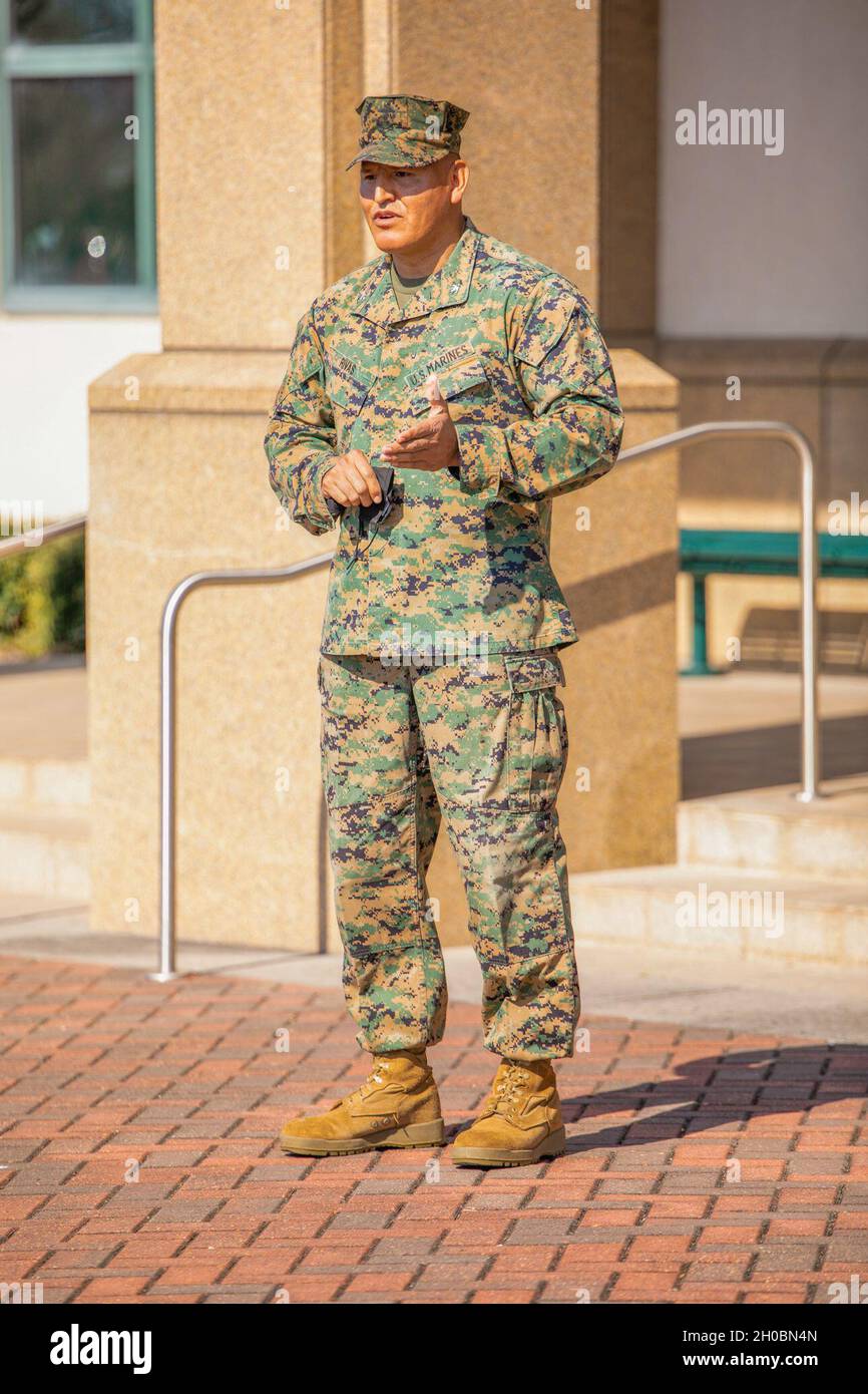Lt. Col. Reyes Rivas, the training and readiness officer for Marine ...
