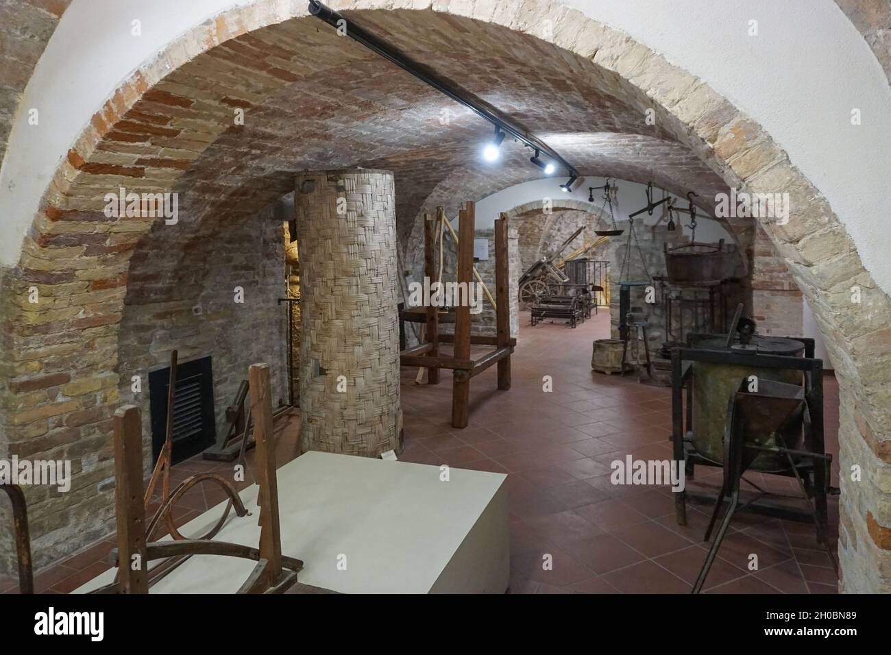 Museum of Popular Traditions, Offida village, Marche, Italy, Europe ...
