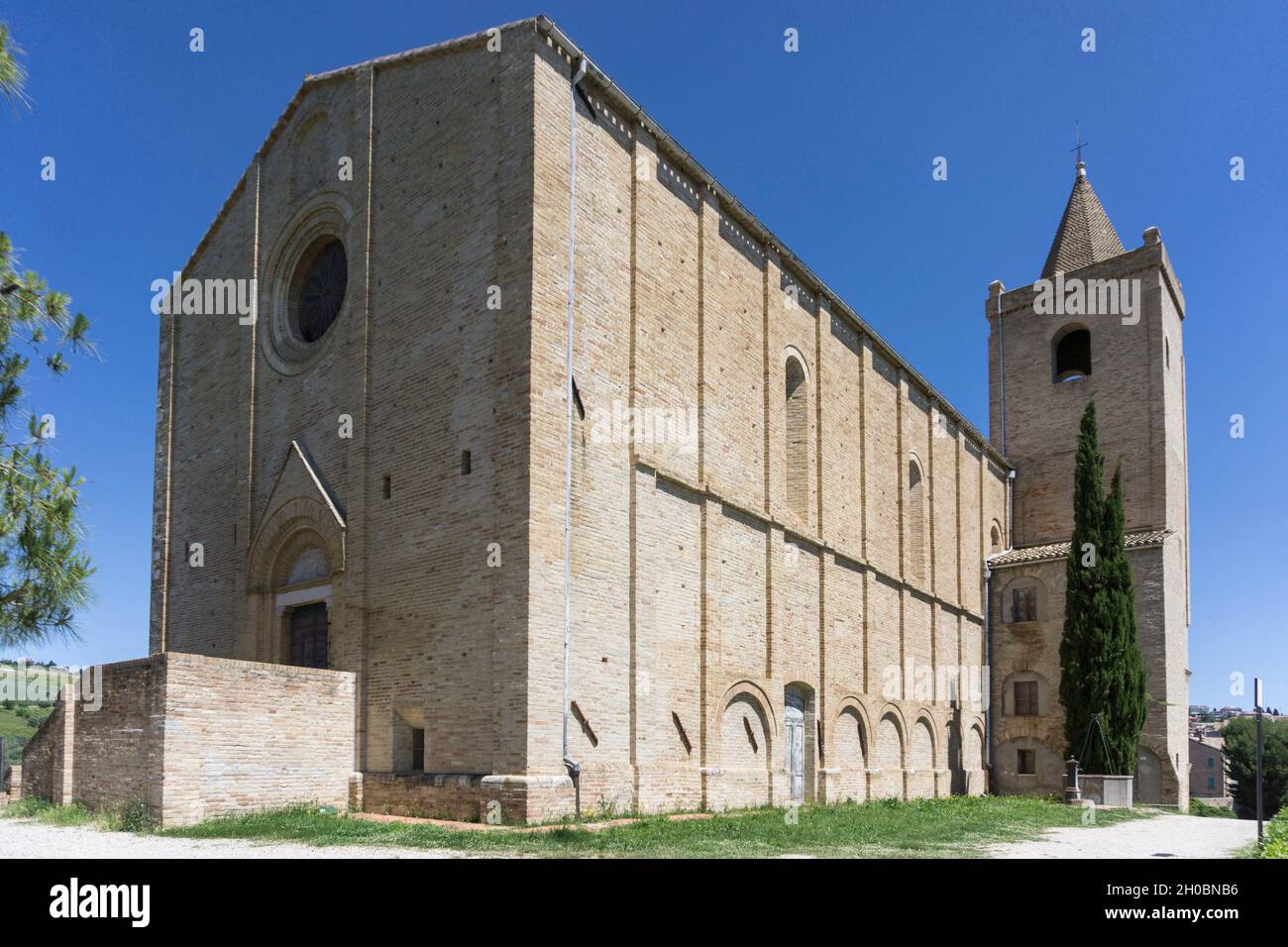 Church Santa Maria della Rocca, Offida village, Marche, Italy, Europe ...