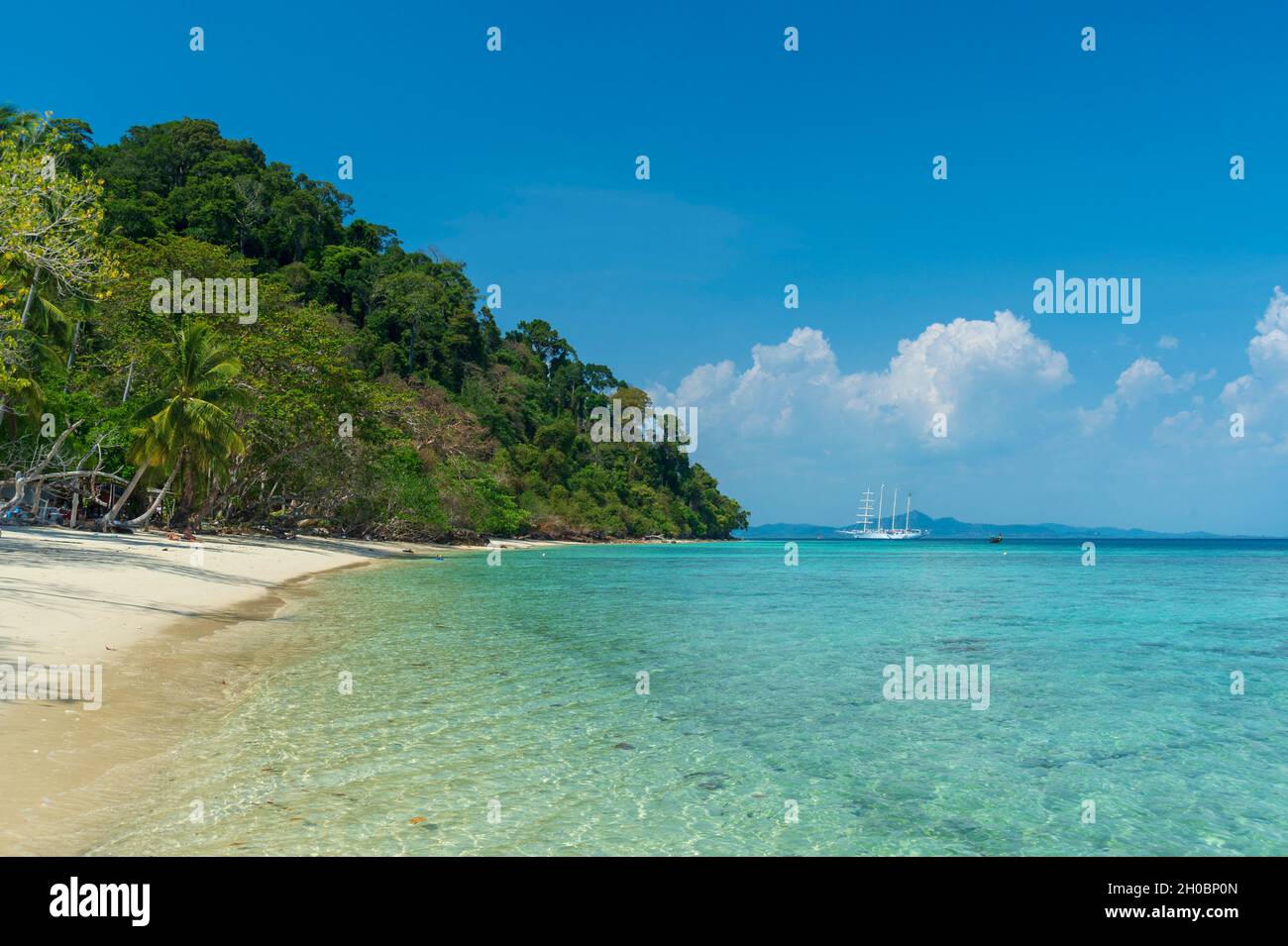 Ko Kradan tropical beach, Talay Trang archipela, Thailand Stock Photo ...