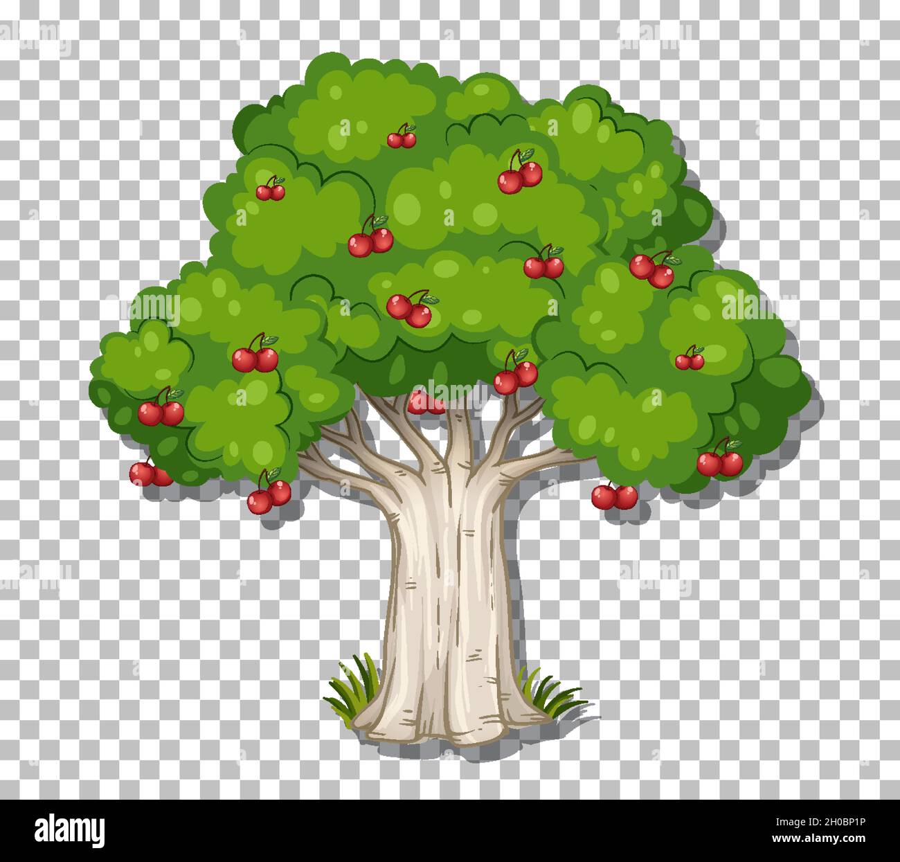 Tree on transparent background illustration Stock Vector Image & Art ...