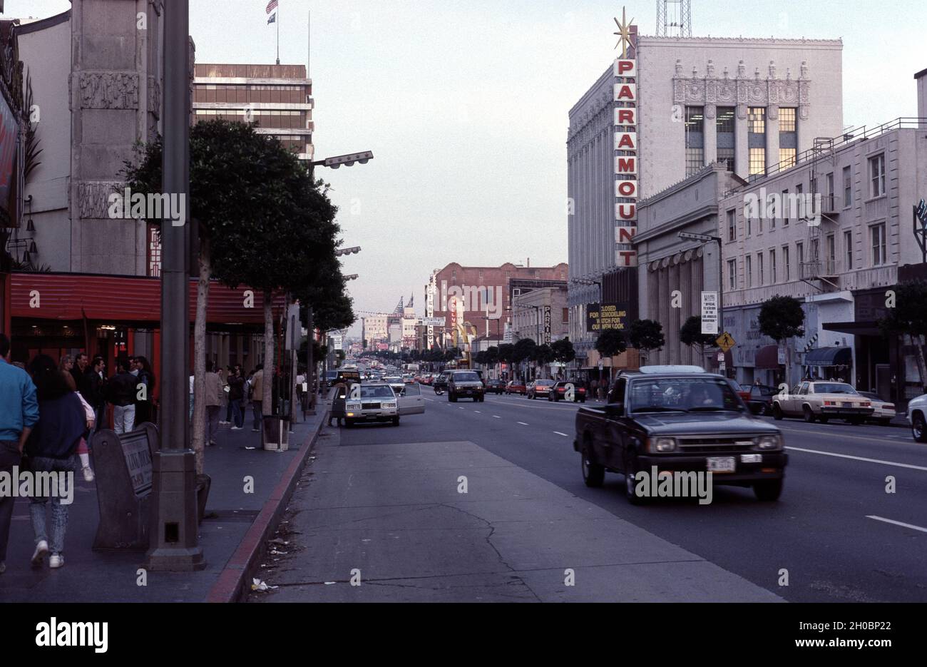 USA 1990 - Los Angeles, Hollywood Boulevard Stock Photo - Alamy