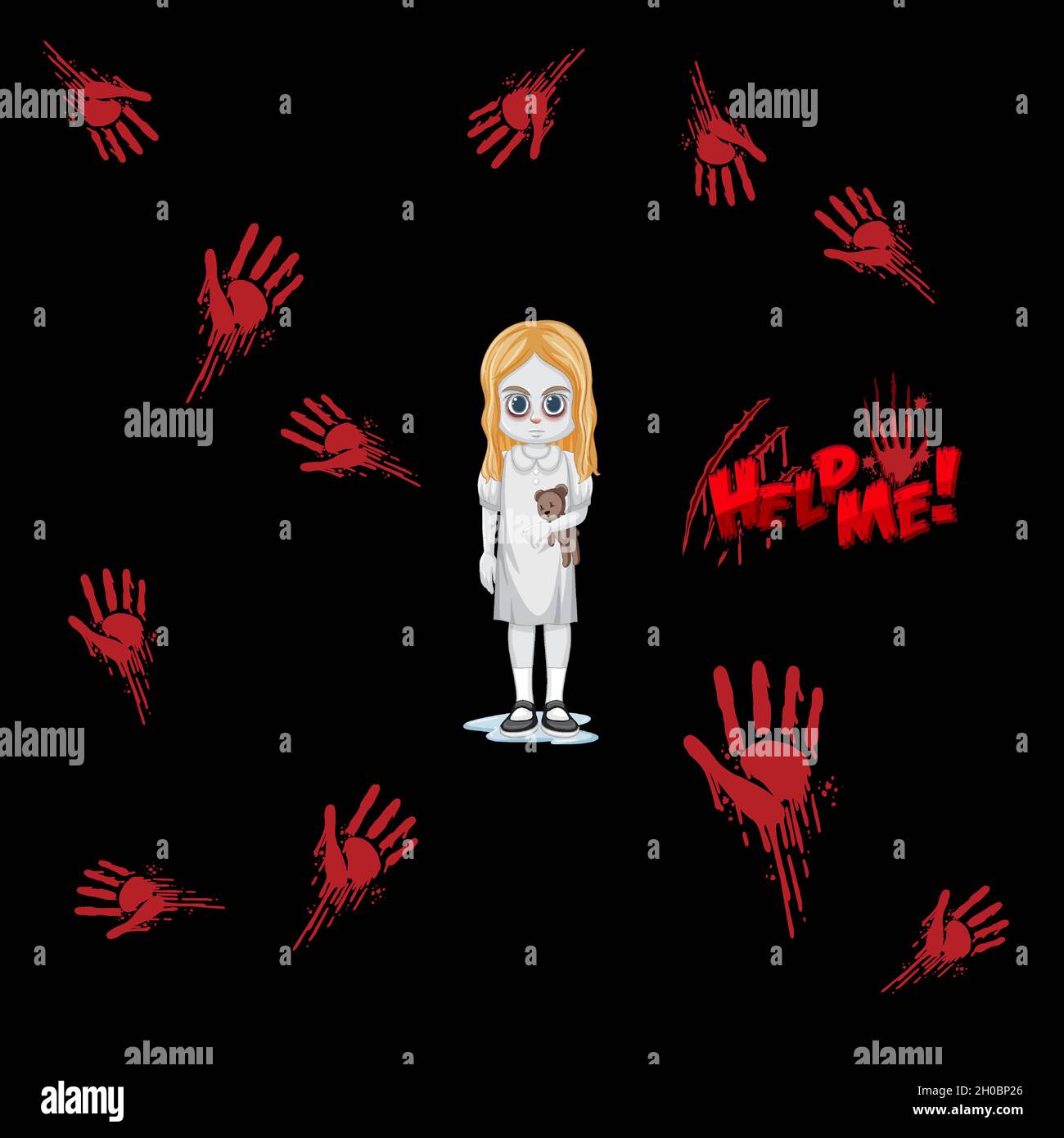 Zombie word bloody sign hi-res stock photography and images - Alamy