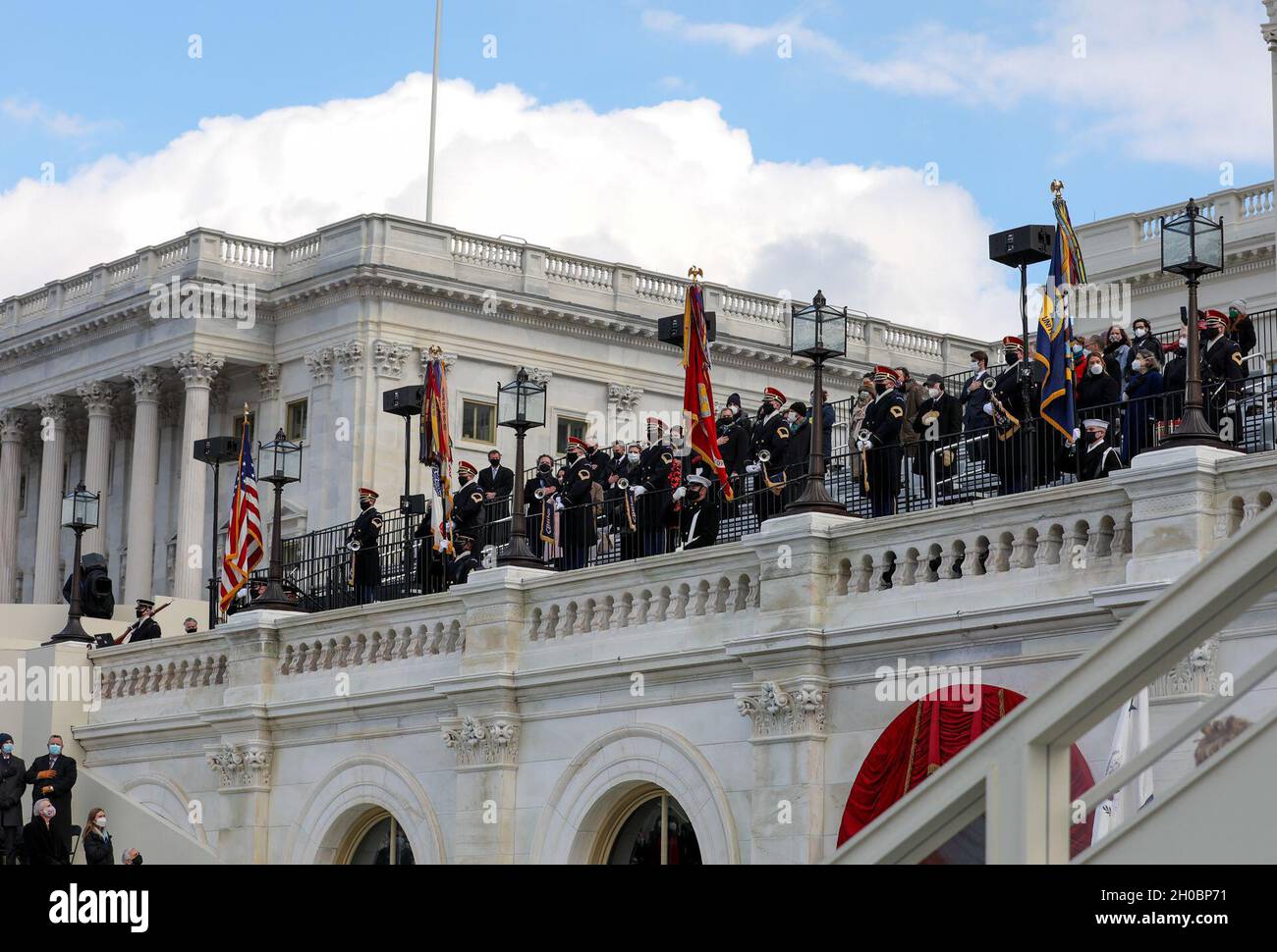 The U.S. Color Guard presents its colors at the 59th Presidential ...