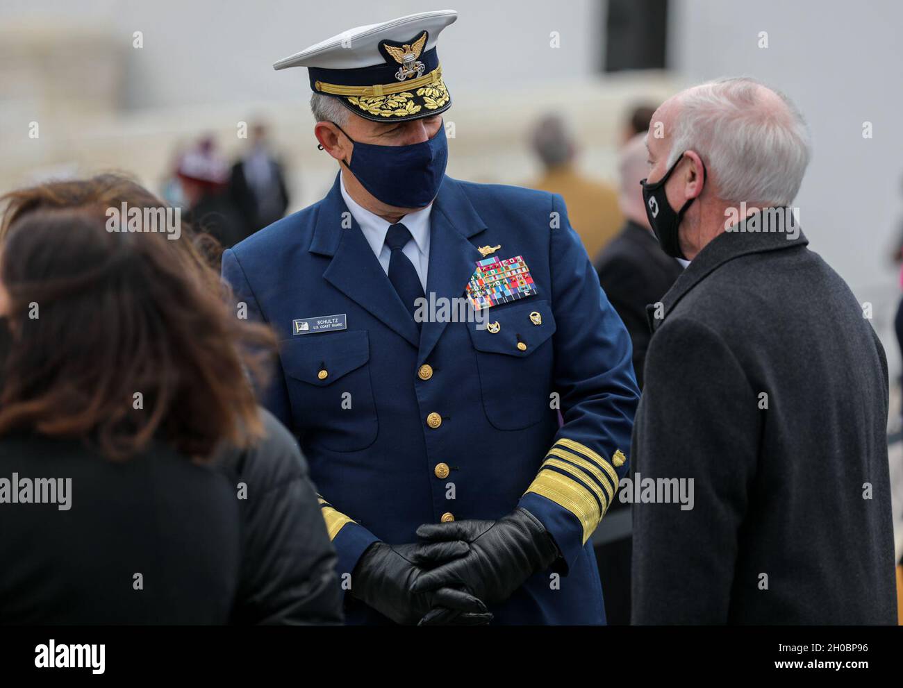 Commandant of the U.S. Coast Guard, Admiral Karl Schultz, attends the ...