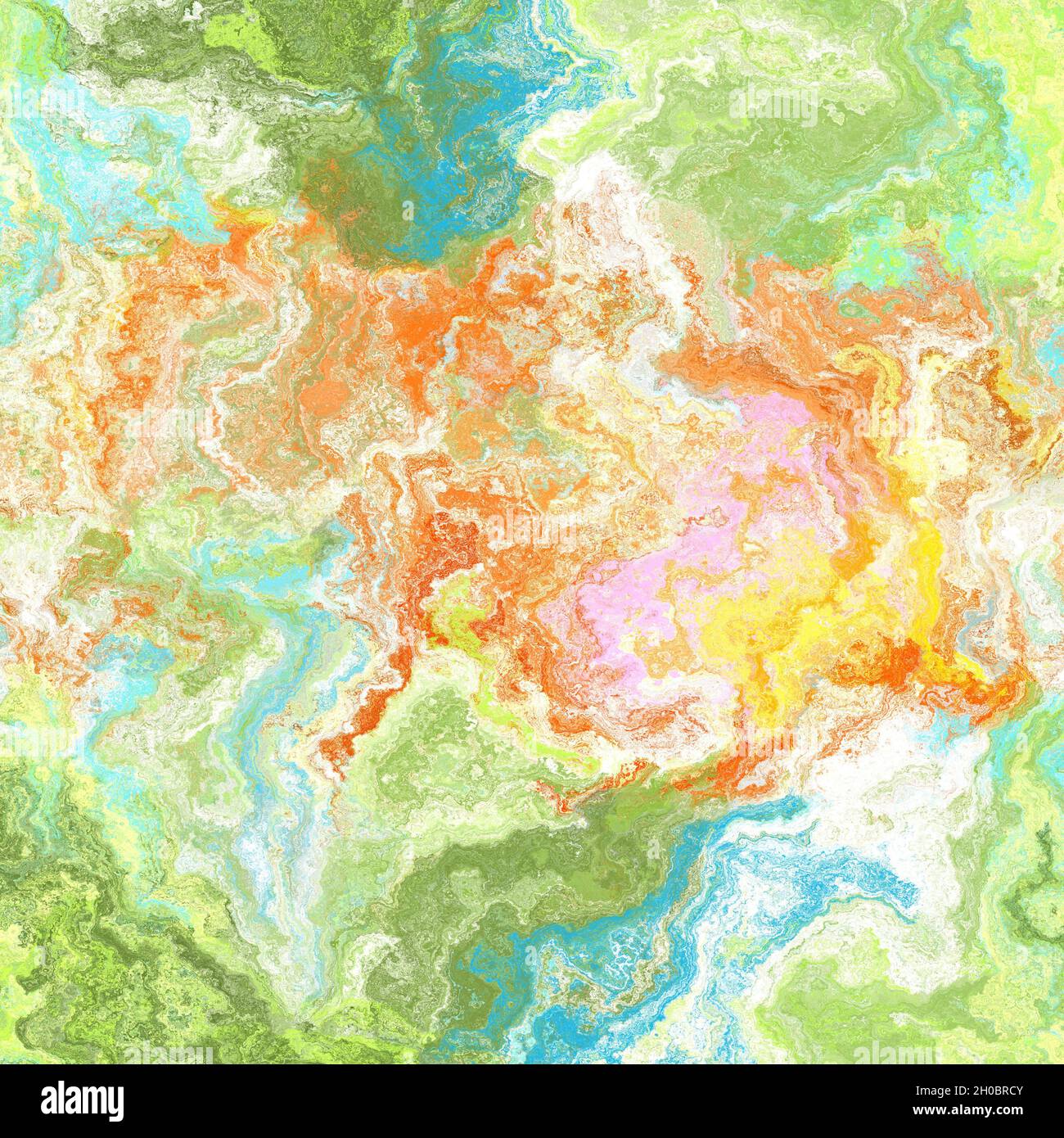Seamless abstract painted brushed marble texture. Rainbow bright ...