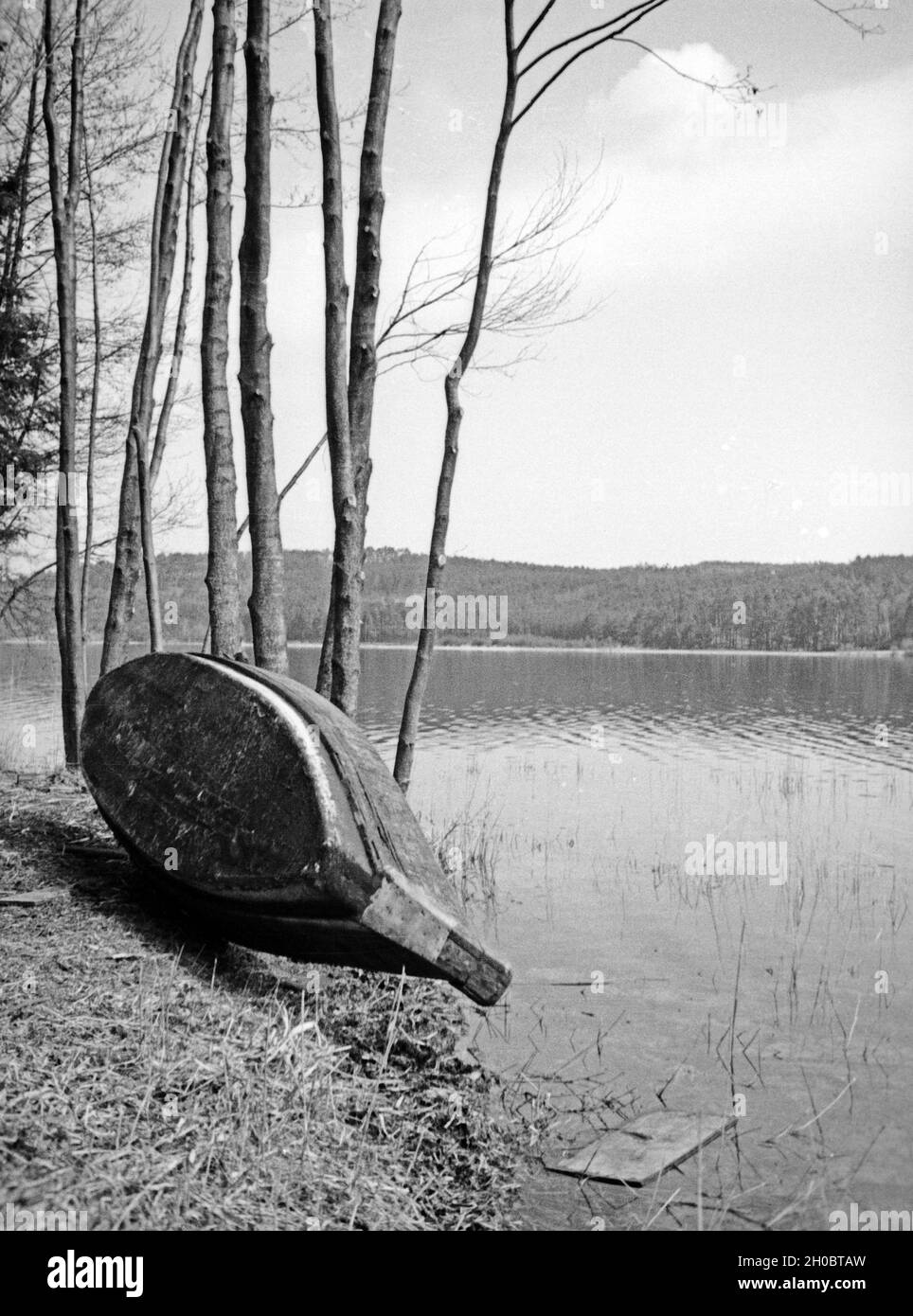Landschaft in der Gegend um Treuburg in Masuren, Ostpreußen, 1930er ...