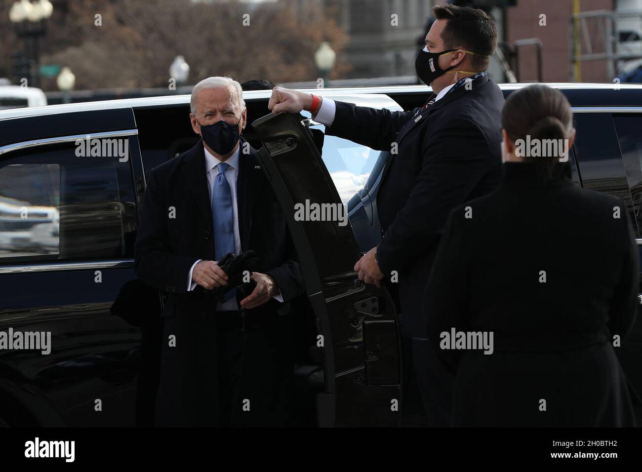 President-elect Joseph R. Biden arrives at the Capital Building the ...