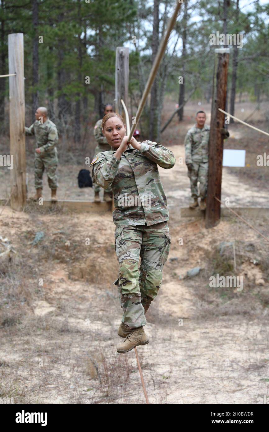Army Medicine Sergeants Major navigate through an obstacle during the ...