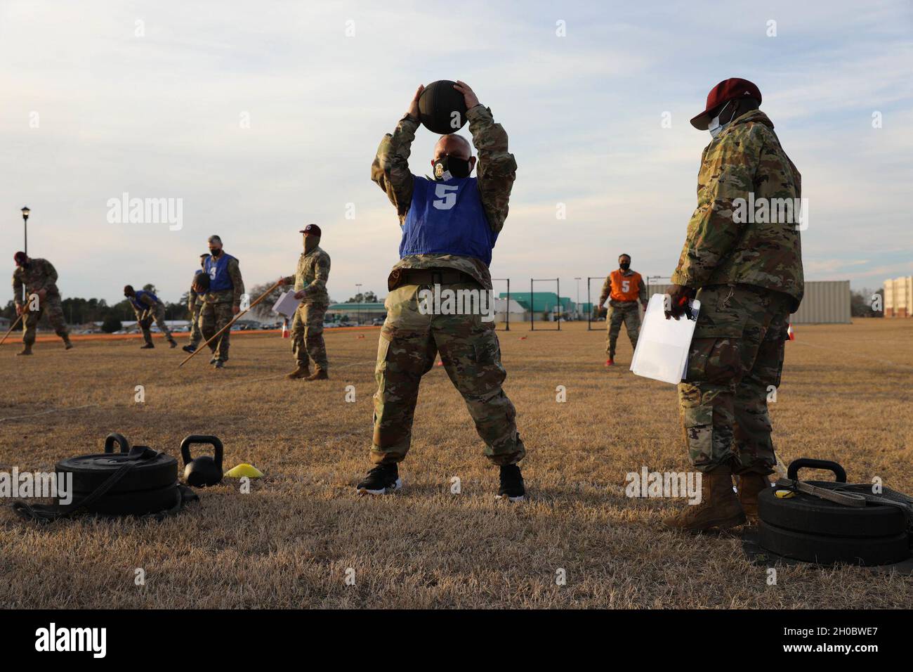Army Medicine Sergeants Major participate in the Army Combat Fitness ...