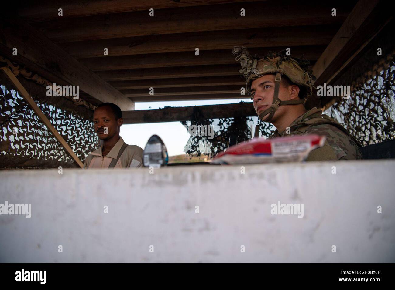 A U.S. Army soldier from the East African Response Force (EARF ...