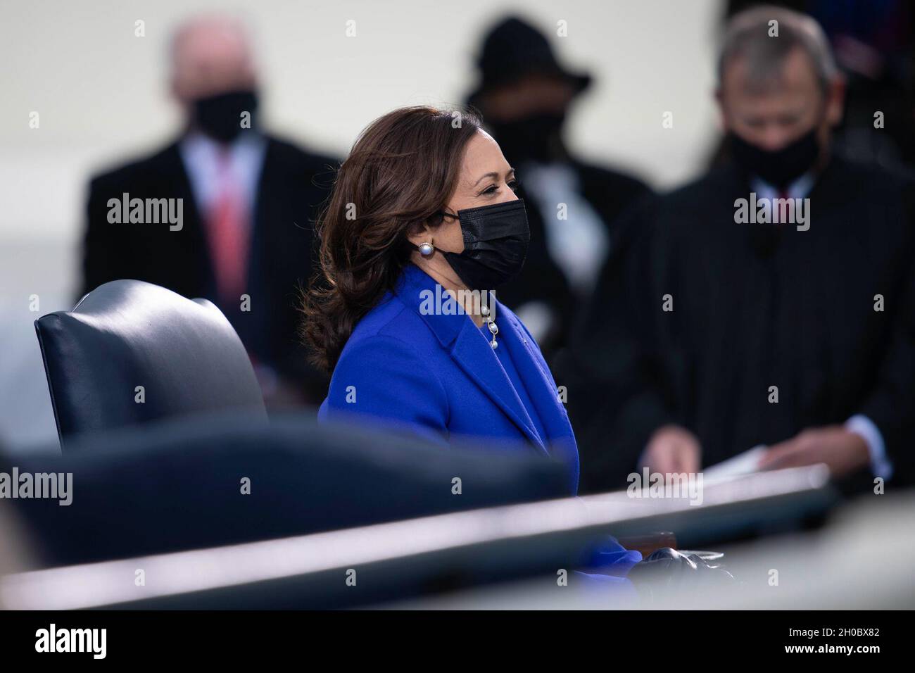 Vice President Kamala Harris attends the 59th Presidential Inauguration ...