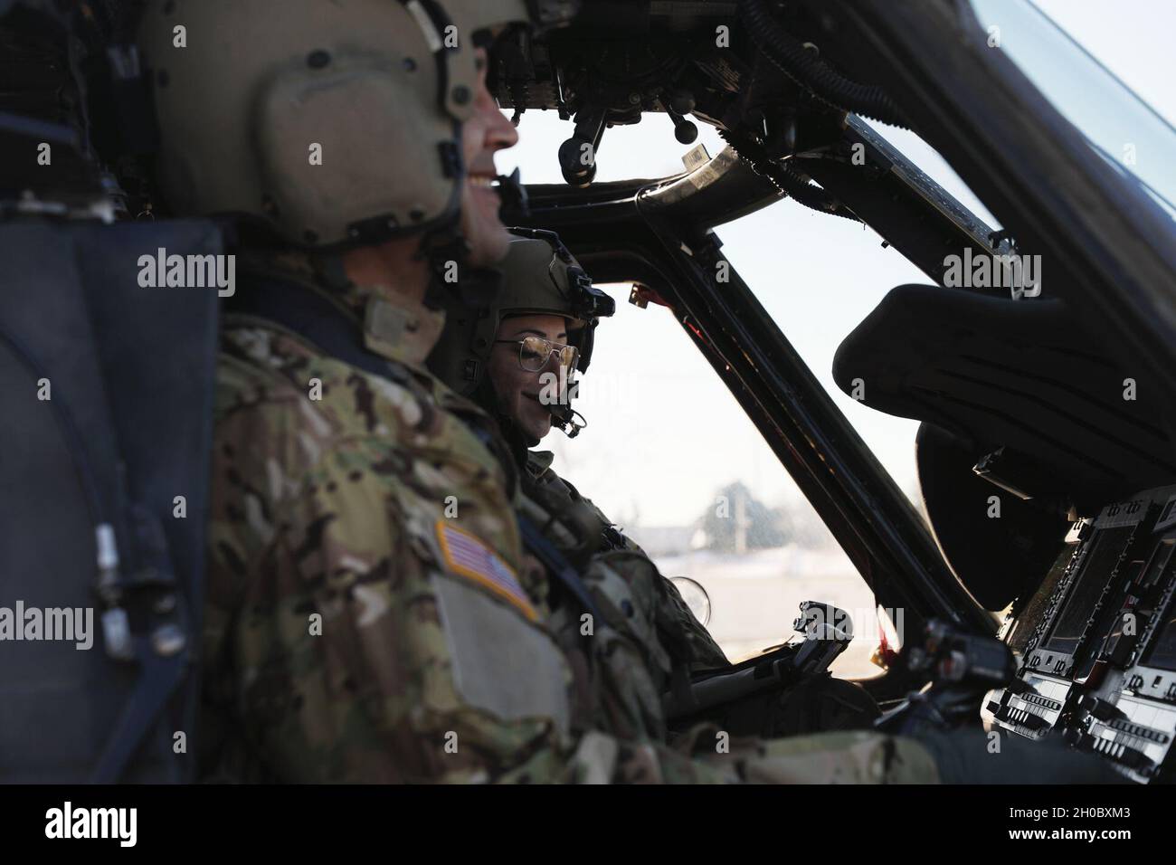 KILKIS, Greece—CW3 Denise Alonso-Griffie and CW4 Edward Griffie, UH-60 ...