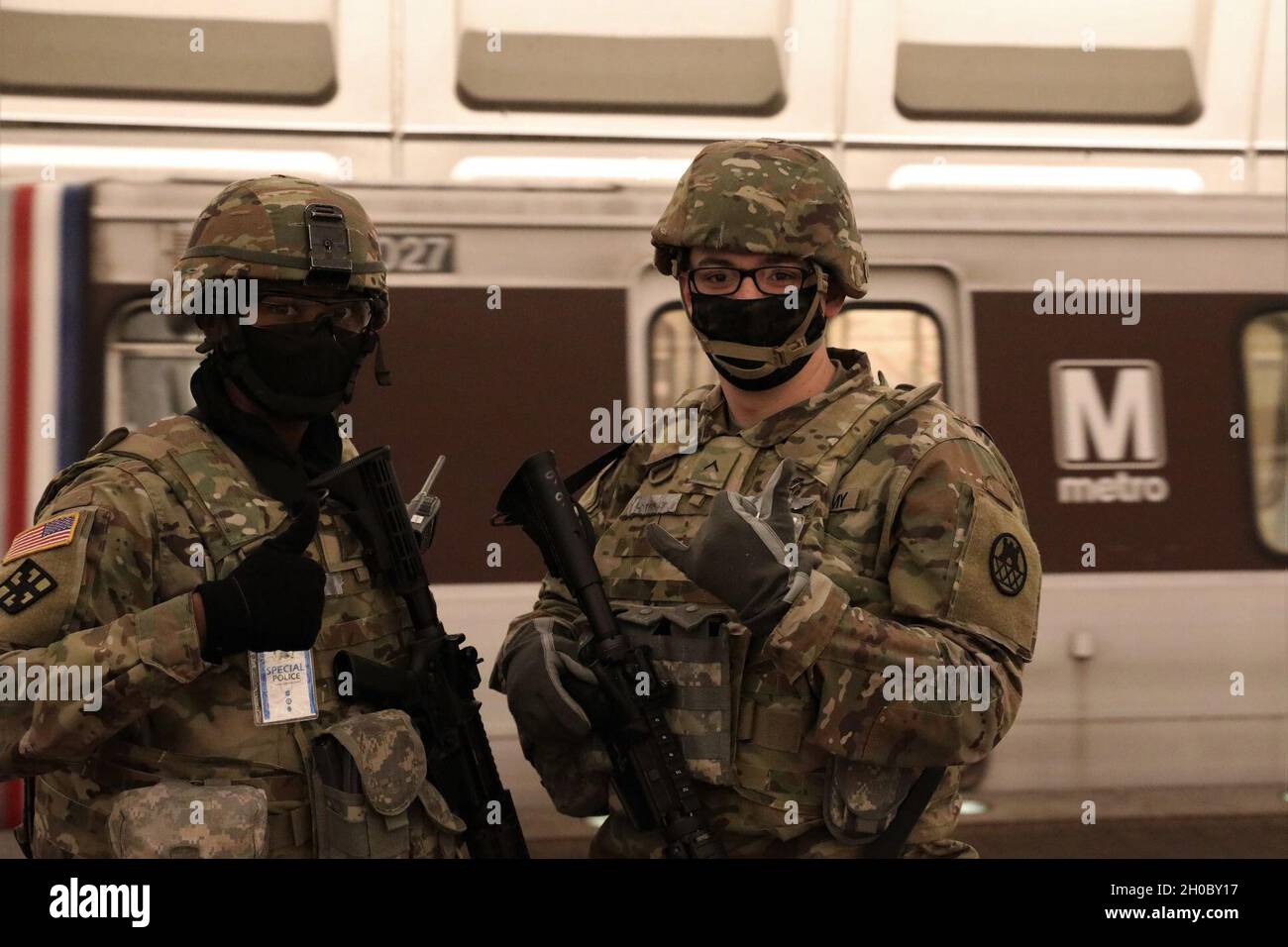 U.S. Soldiers Sgt. Kelly Jackson, left, and Pvt. Ben Mooney, both heavy ...