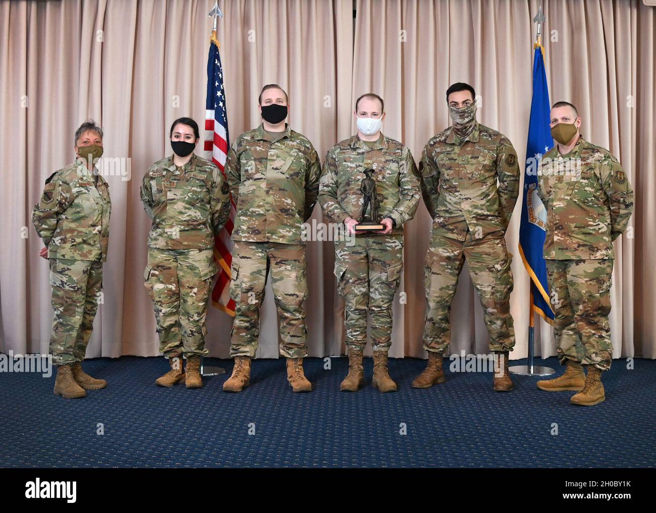 Col. Katrina Stephens, 66th Air Base Group commander, and Chief Master ...