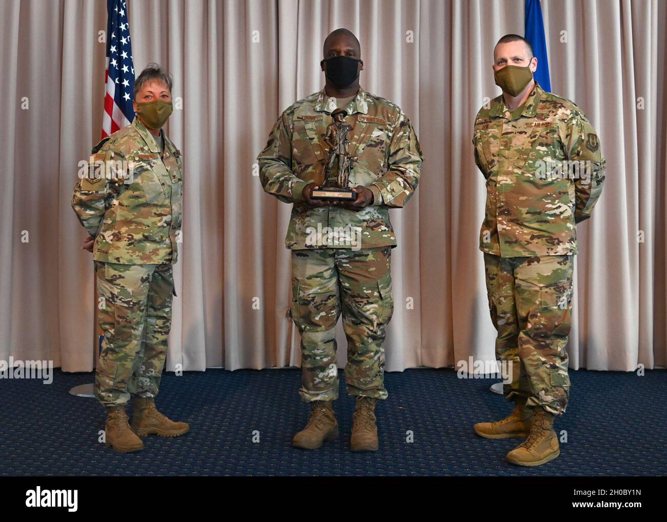 Col. Katrina Stephens, 66th Air Base Group commander, and Chief Master ...