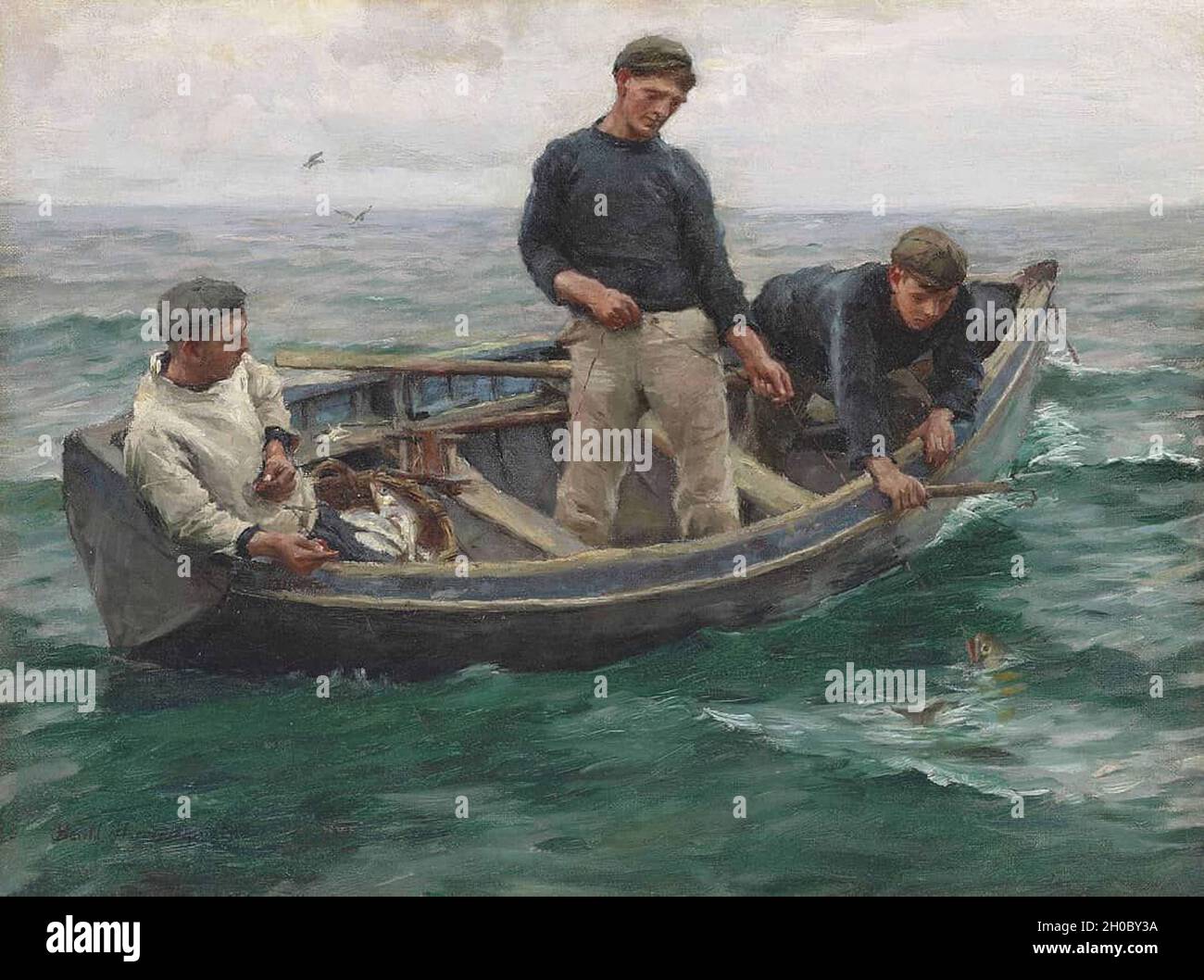 Fishermen drawing in net in hi-res stock photography and images - Alamy