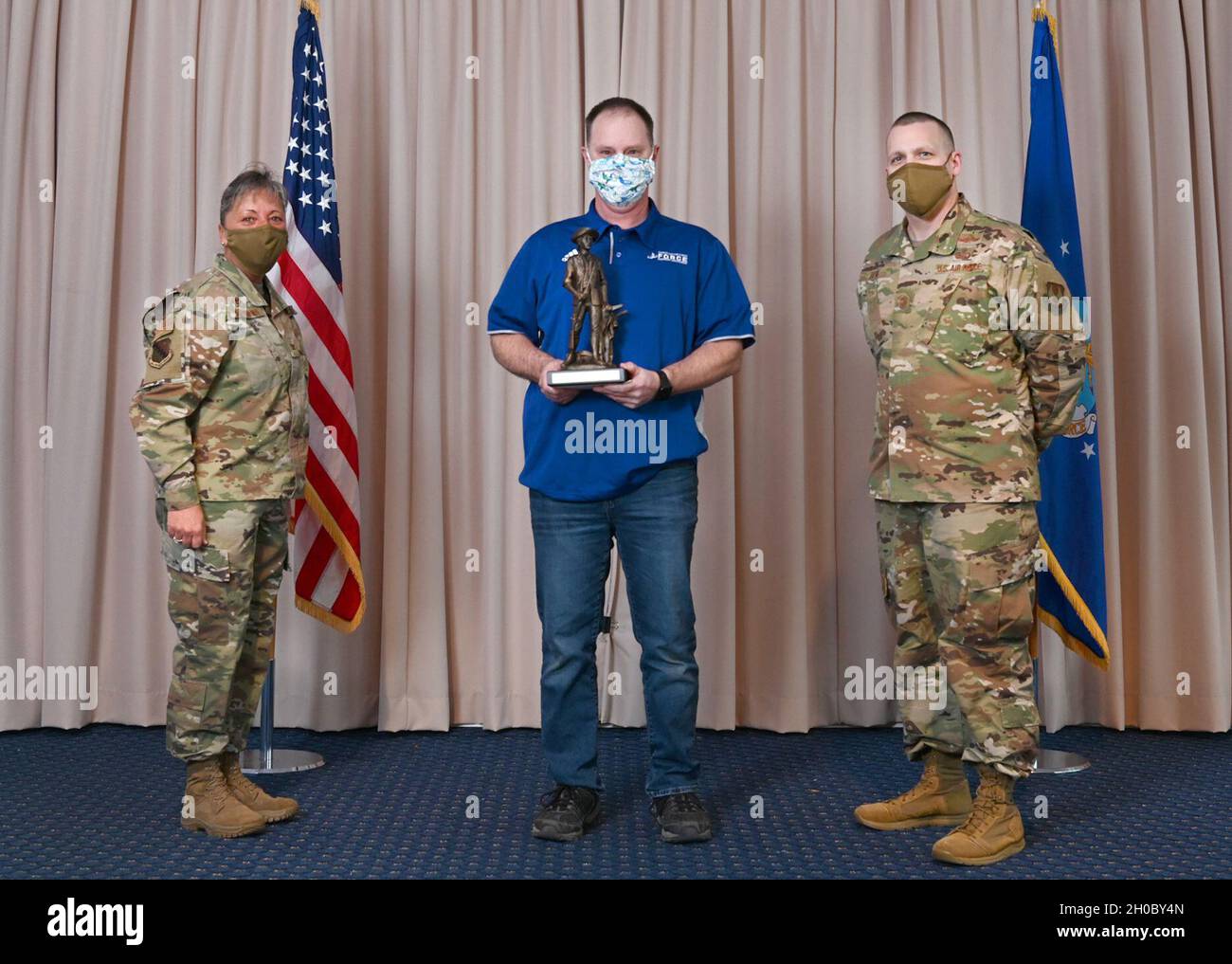Col. Katrina Stephens, 66th Air Base Group commander, and Chief Master ...