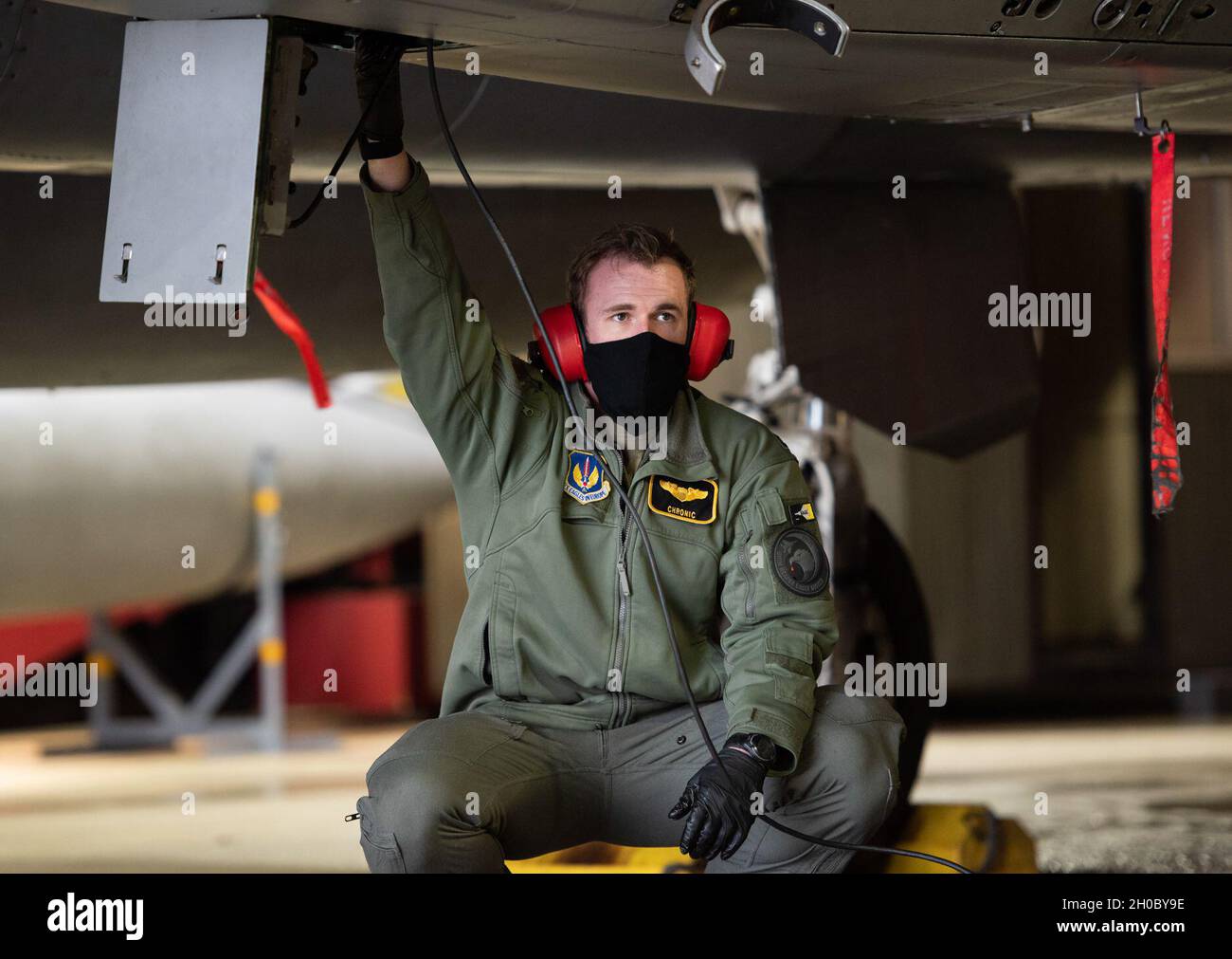 U.S. Air Force Capt. Cameron Emerson, 493rd Fighter Squadron F-15C ...