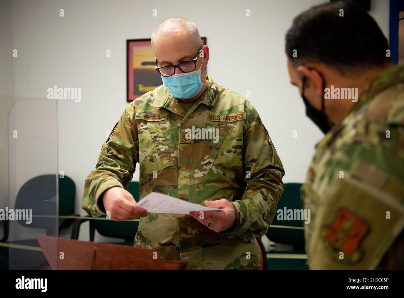 U.S. Air Force, Master Sgt. Blake Carter, personnel readiness manager ...