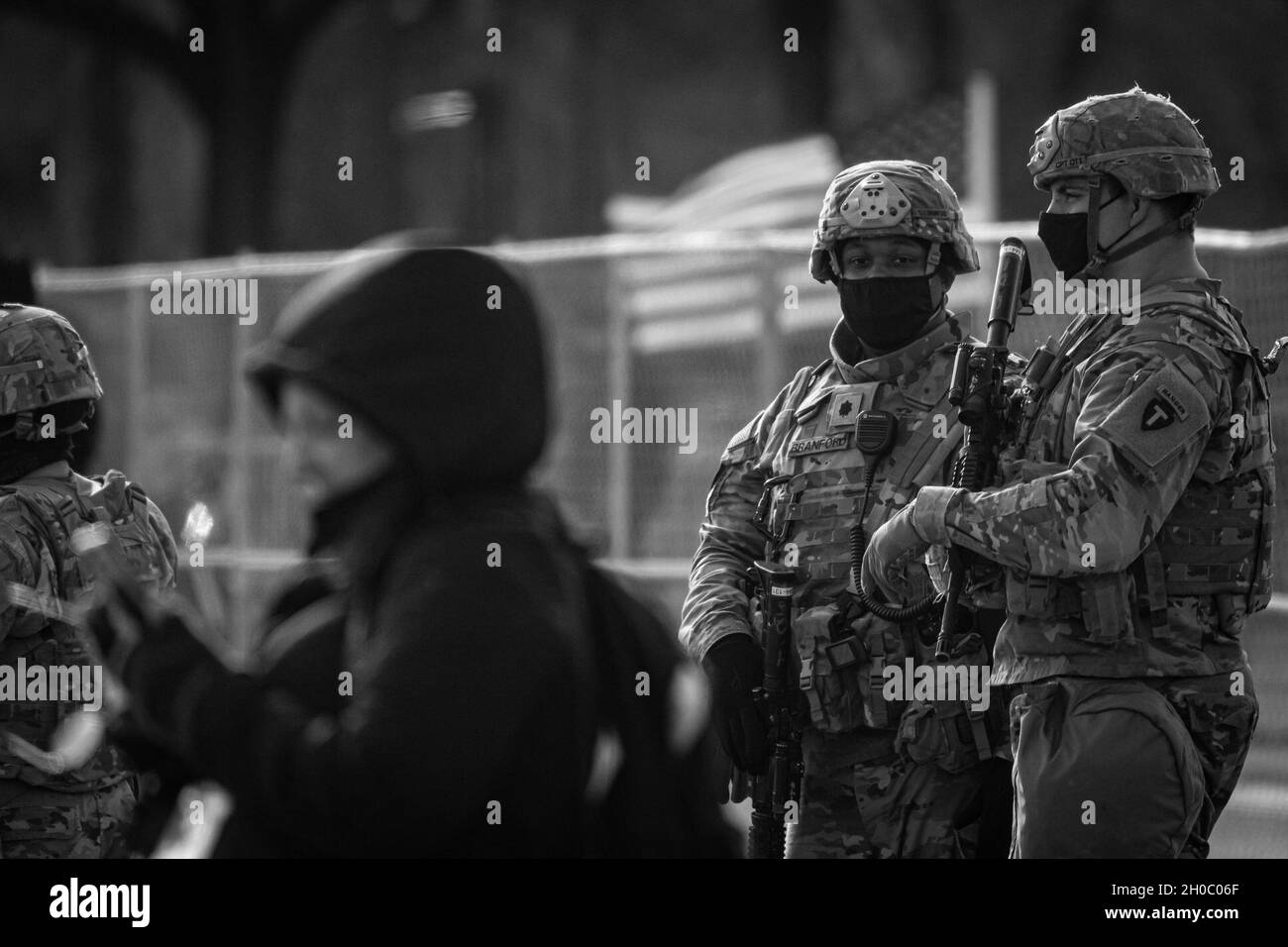 Women stand guard Black and White Stock Photos & Images - Alamy