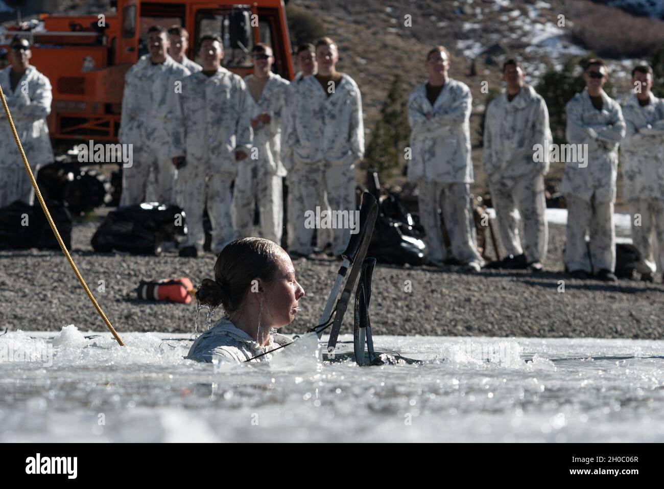 U.S. Marine 2nd Lt. Morgan James, a combat engineer officer with 7th ...