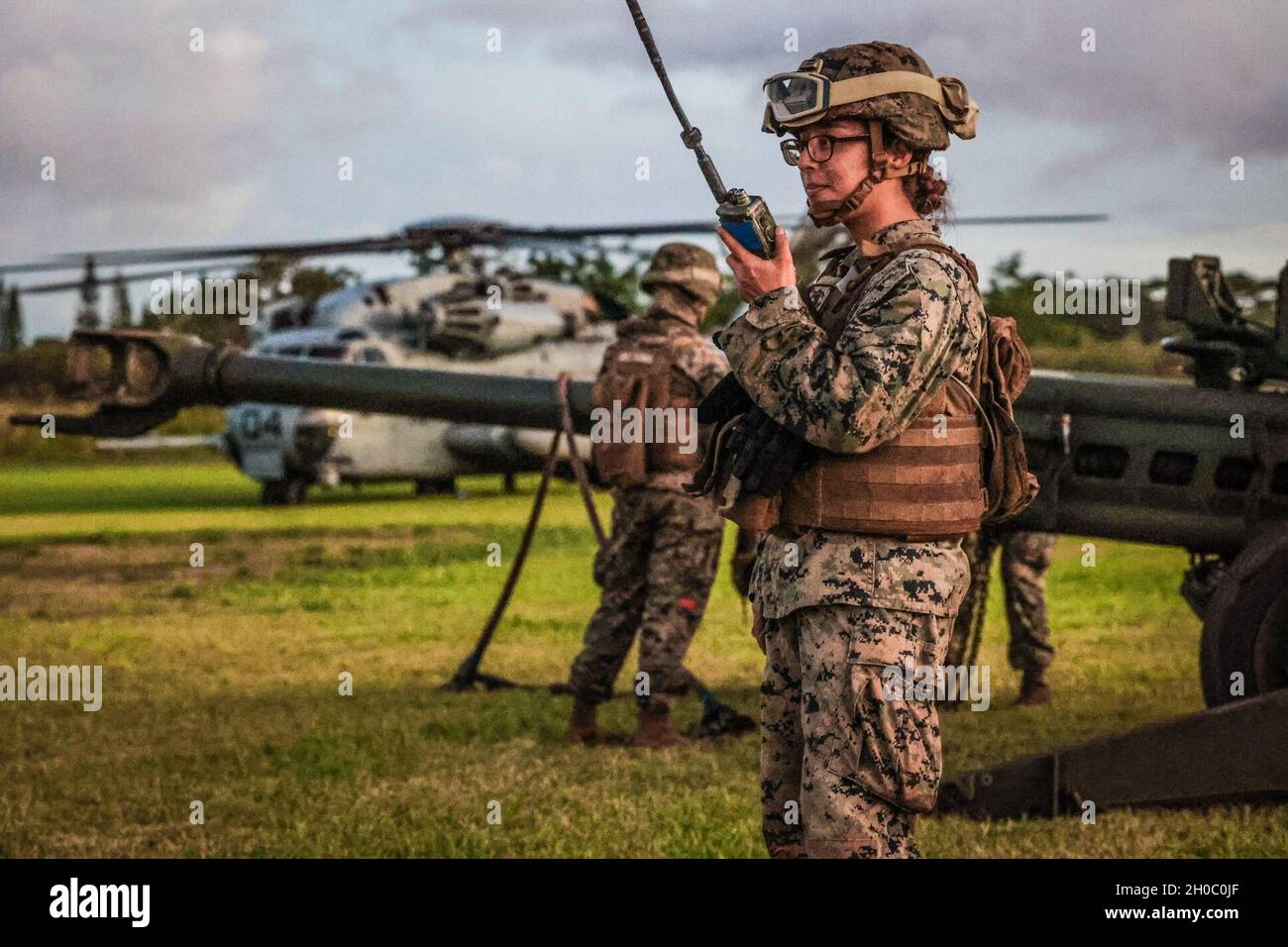 Soldiers from Charlie Battery “Copperhead”, 3rd Battalion, 7th Field ...