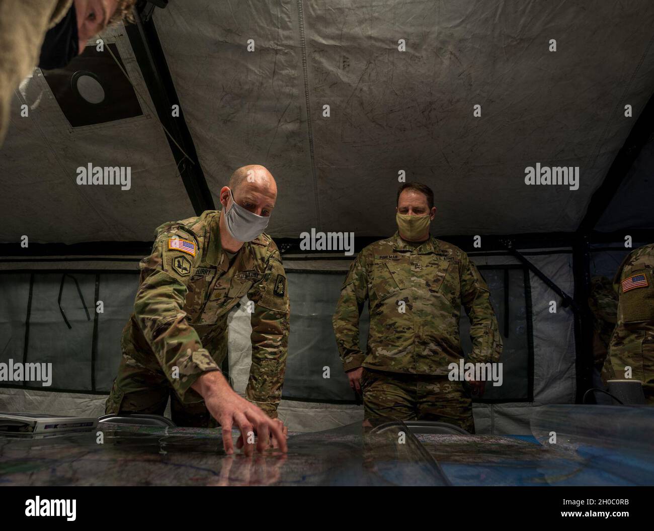 MAJ Jared Flurry, the 12th Combat Aviation Brigade intelligence officer ...