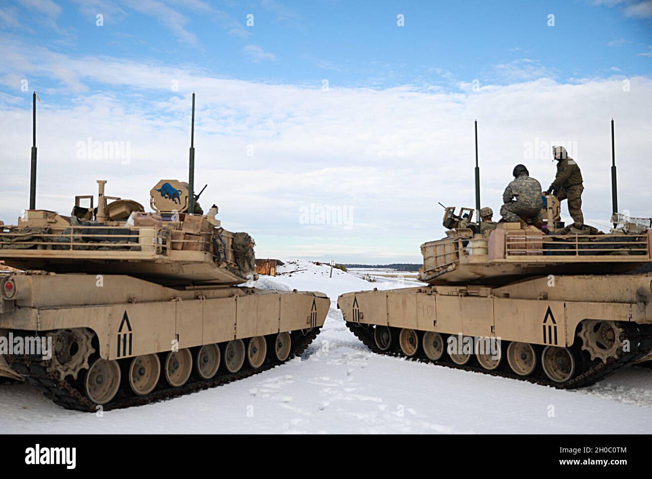 U.S. Army Soldiers assigned to 1st Squadron, 7th Cavalry Regiment, 1st Armored Brigade Combat ...