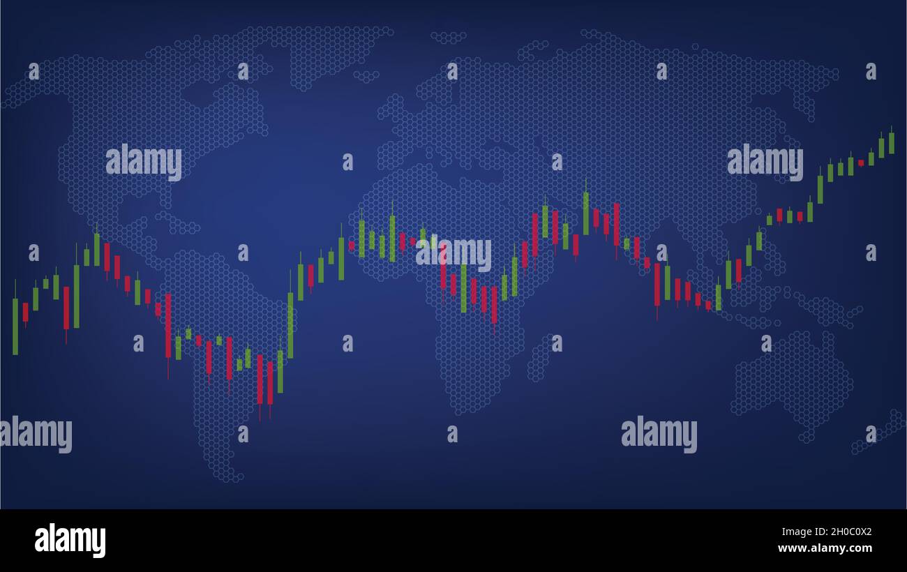 Cryptocurrency Growth Chart vector stock illustration Stock Vector ...