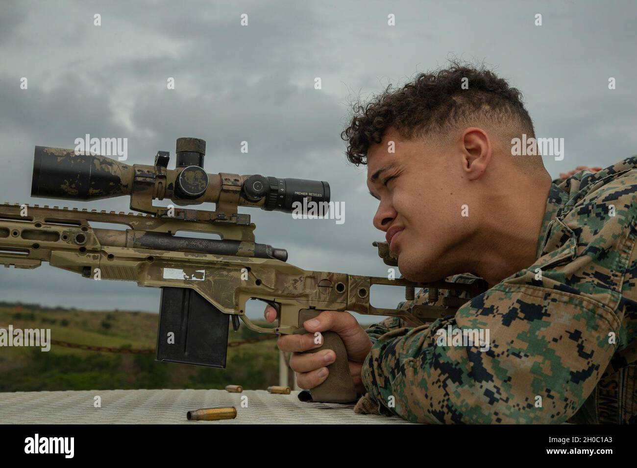 U.S. Marine Cpl. Dominick Bonner with Marine Wing Headquarters Squadron ...