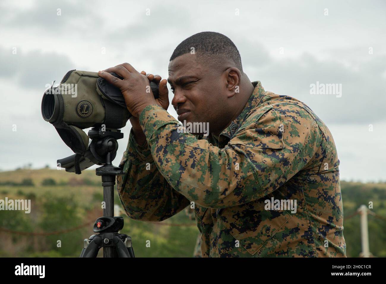U.S. Marine Corps Sgt. Maj. Ismael Bamba, the Sergeant Major of Marine ...