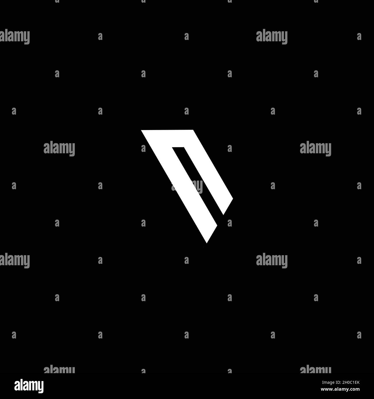 Geometrical N letter abstract geometry symbol vector elements template ...